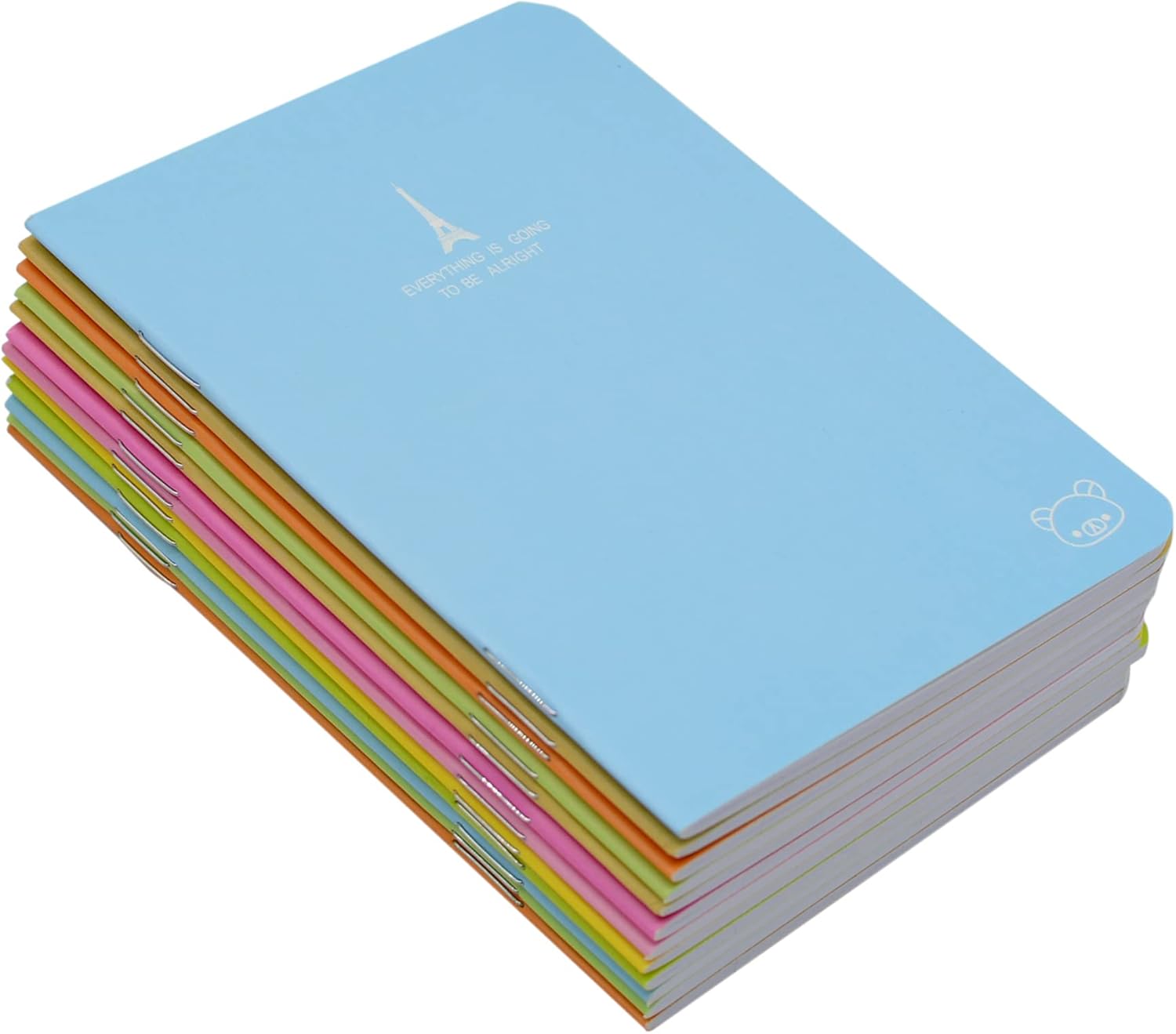 Amazon.com : Yansanido 12 Pcs 4.9 Inch x 3.5 Inch Pocket Notebook 24 ...