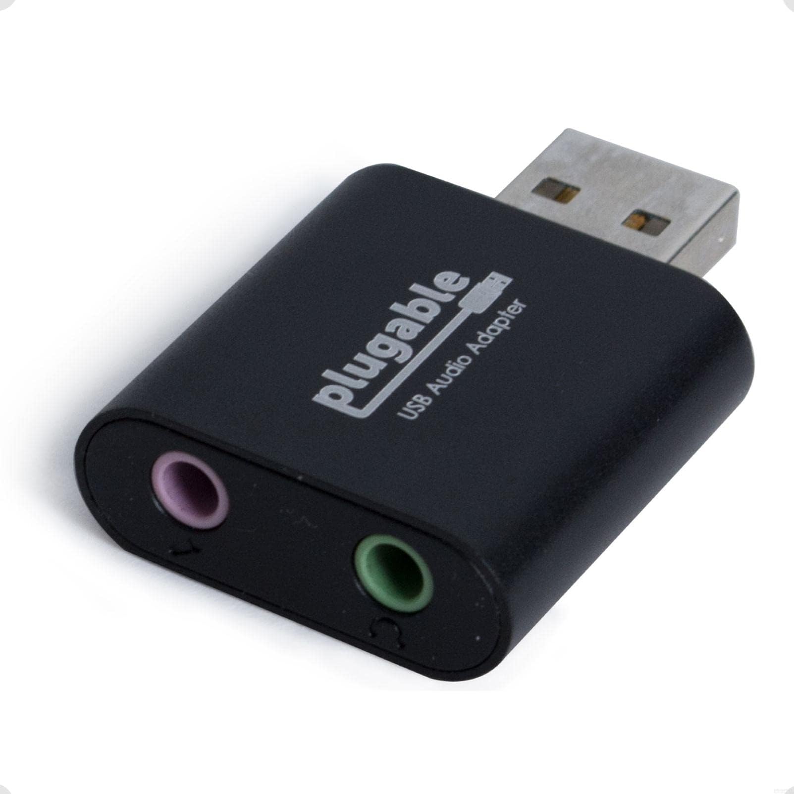 Plugable USB Audio Adapter with 3.5mm Speaker-Headphone and Microphone ...