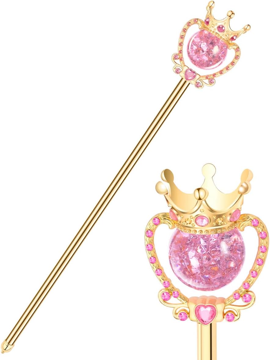 Amazon.com: HAIQILIN Pink Queen Scepter Princess Wand for Birthday ...