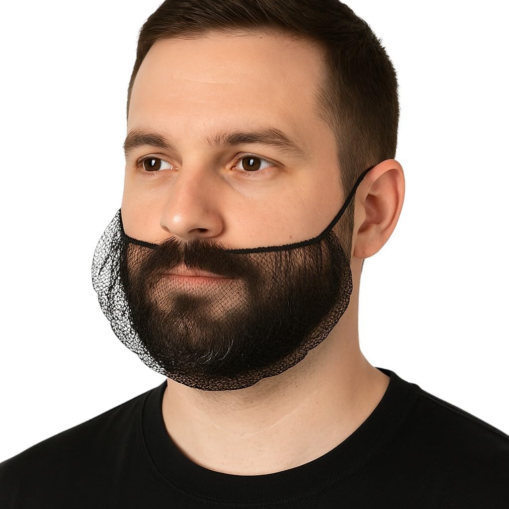 Amazon.com: ZefeqCo 100Pcs Disposable Nylon Beard Nets - Breathable ...