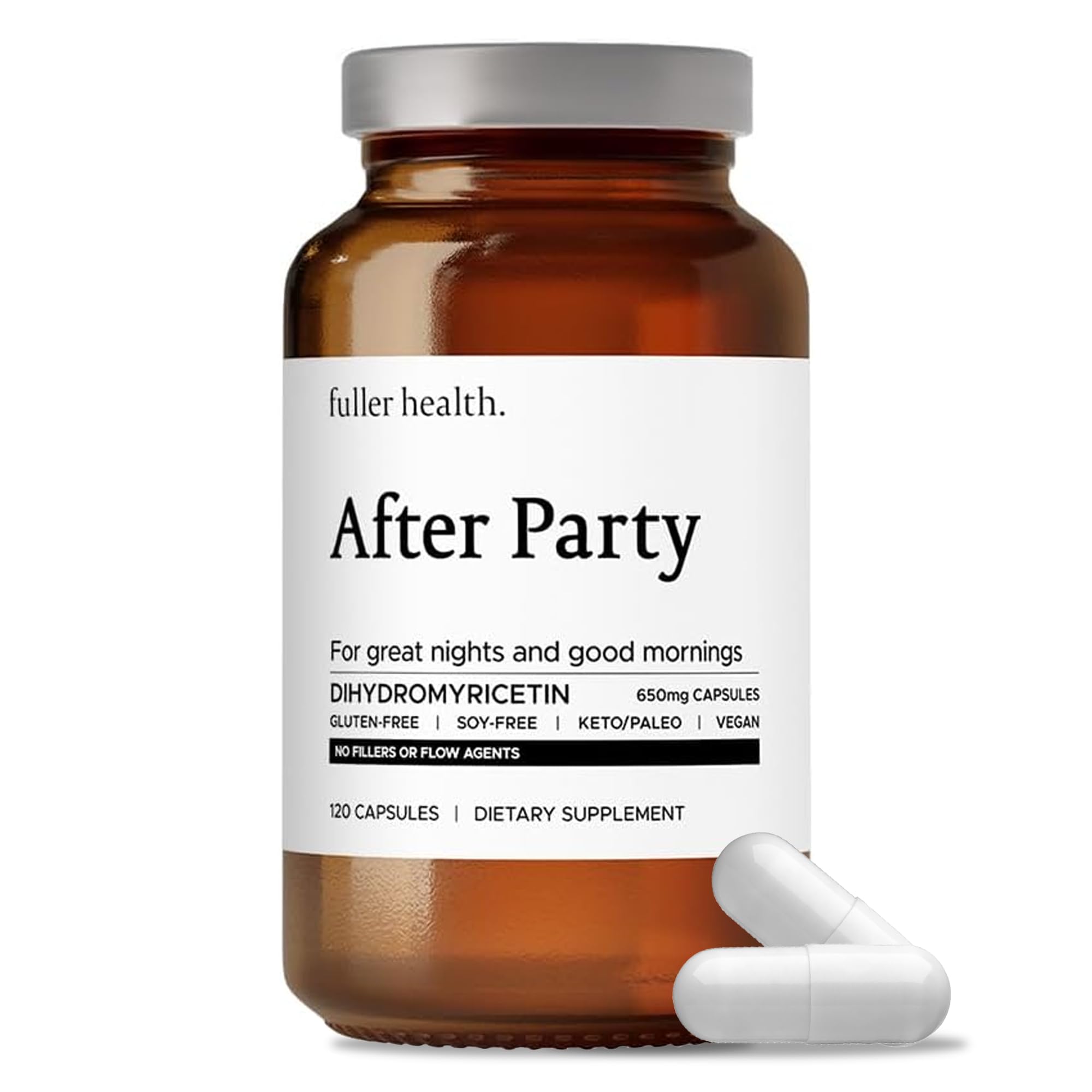 Amazon.com: Fuller Health After Party DHM Dihydromyricetin Supplement ...