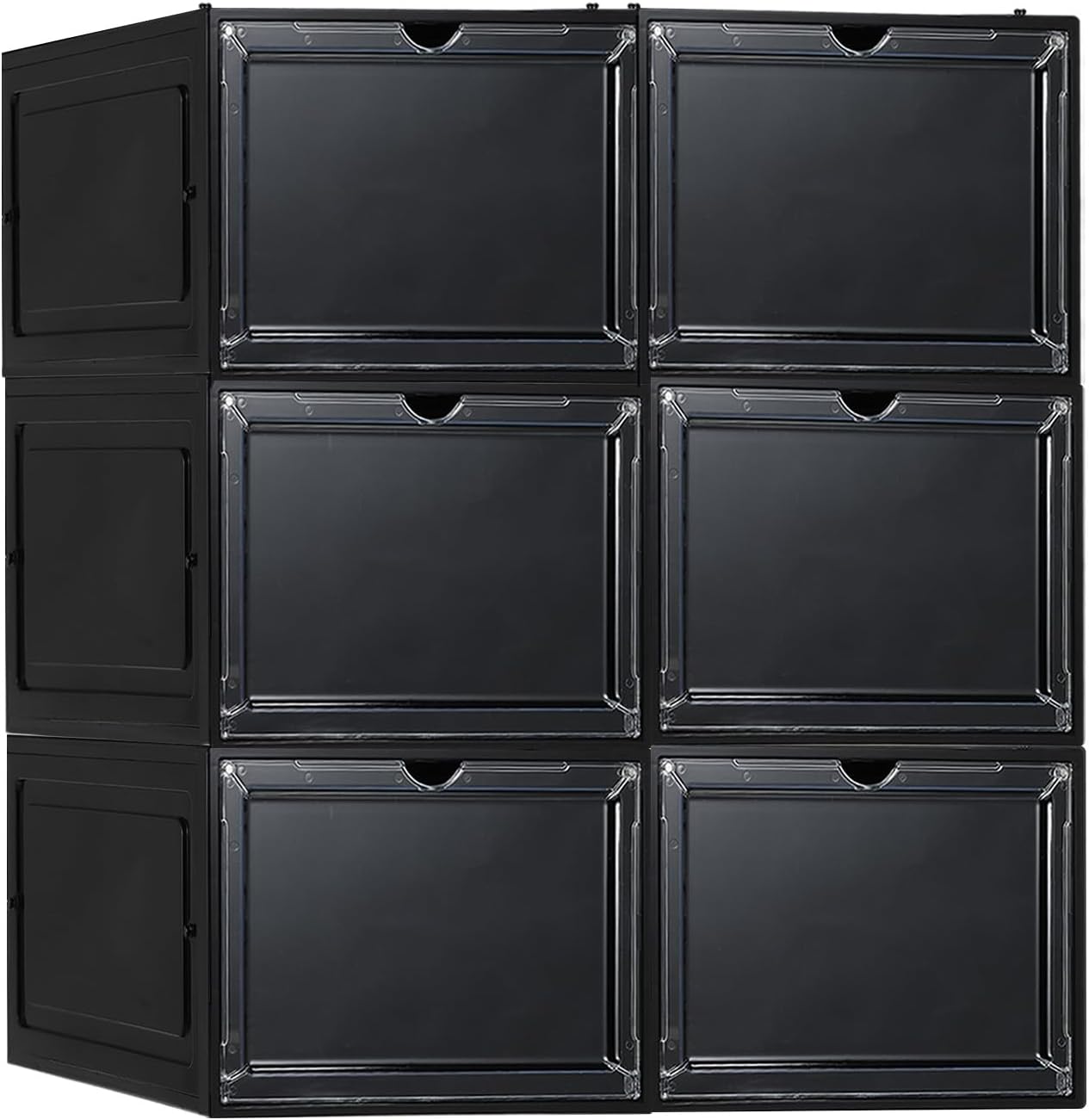 Amazon.com: MECCANIXITY Shoe Box with Clear Door Stackable Storage and ...