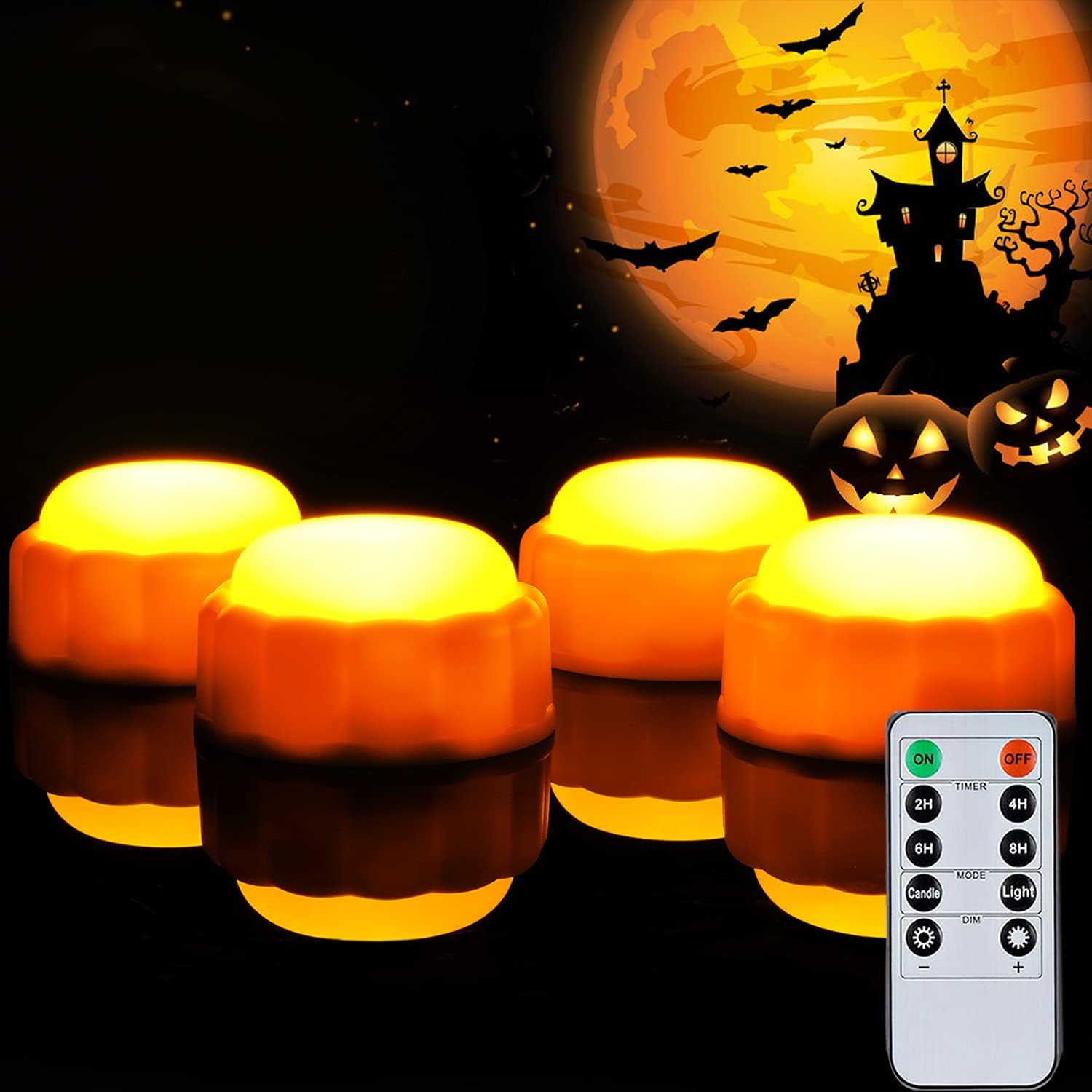 Amazon.com: Fun World All-in-One Pumpkin Light - Halloween Decor ...