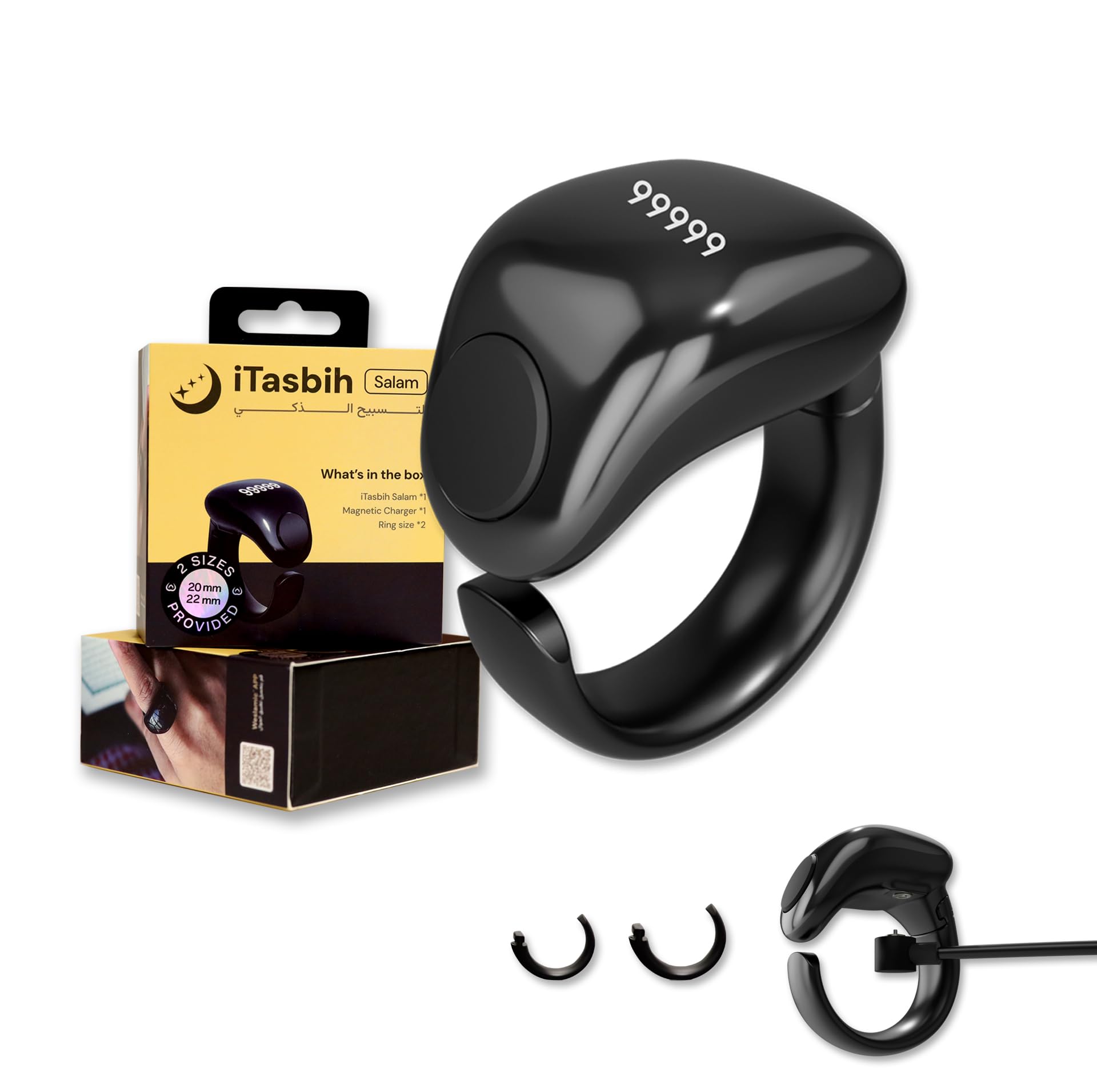 Tafan Smart Tasbih Counter Zikr Ring Digital Tasbeeh Counter Oled ...