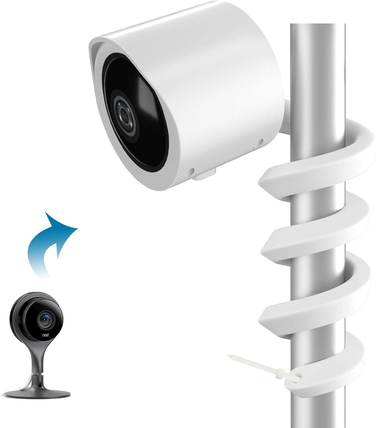 HOLACA Flexible Twist Mount Protective Cover for Google Nest Cam Indoor ...