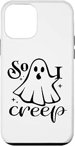 Amazon.com: iPhone 12 mini So I Creep Halloween Shirt Funny Ghost Cute ...