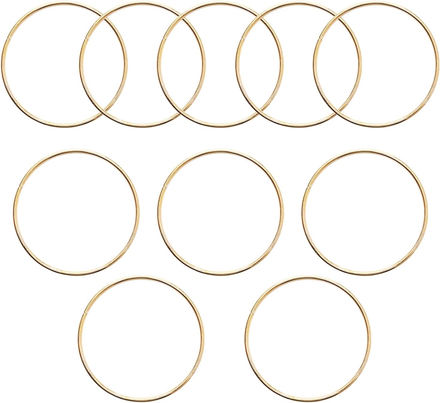 Amazon.com: 10 Pcs 4 Inch Metal Rings for Craft Silver Hoops Floral ...