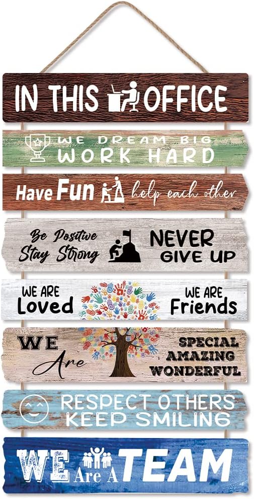 CHDITB Inspirational Quote Never Give UP Wall Decor,(Set of 8,29.4X5 ...