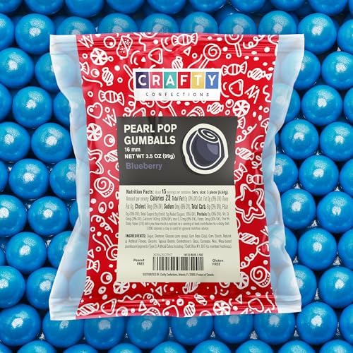 Amazon.com : Shimmer Gumballs - Blueberry Candy Bubble Gum for Kids ...
