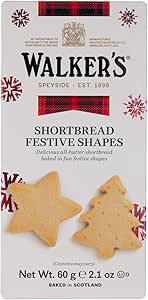 Walker's Assorted Shortbread in Festive Shapes 60g (Pack of 24) All ...