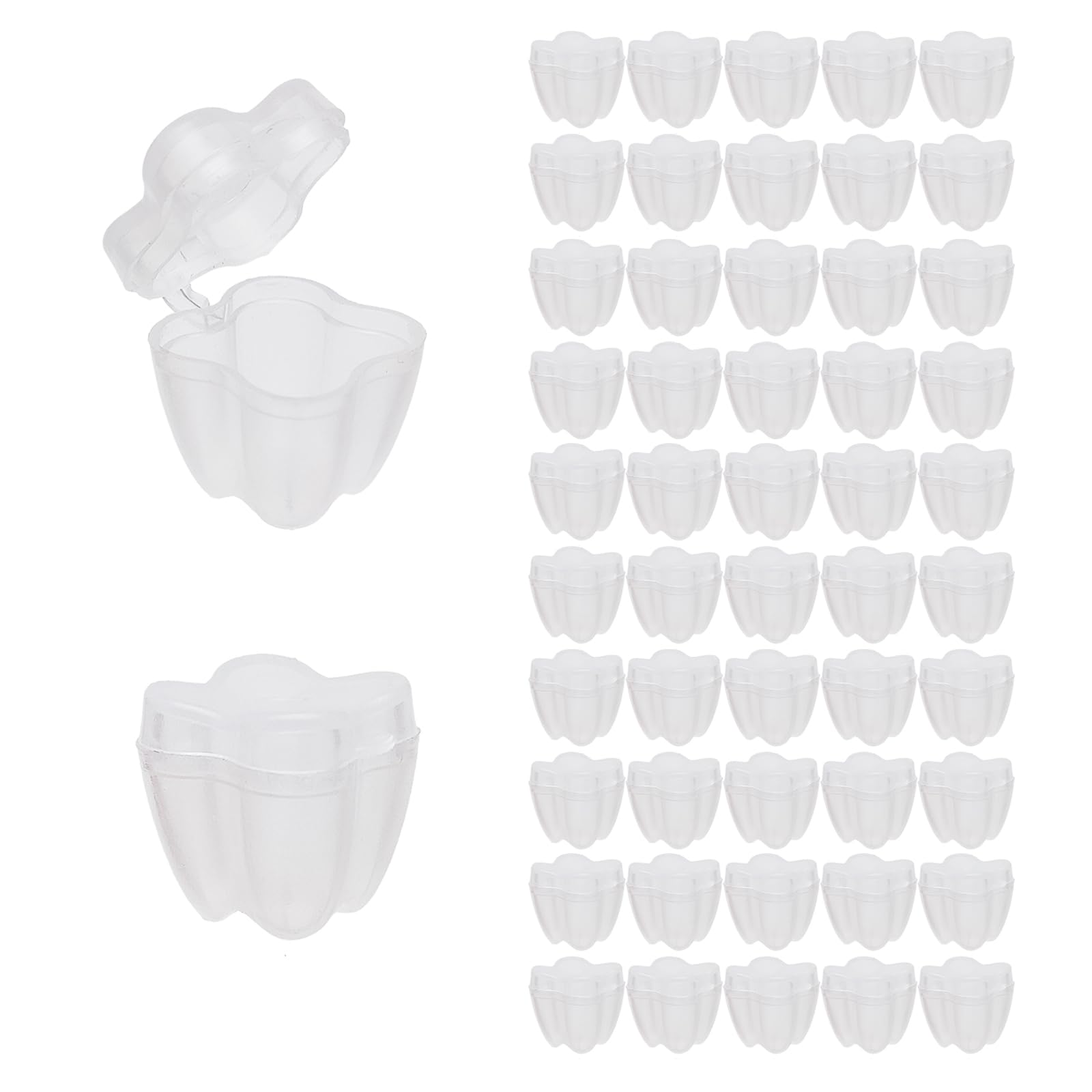 Amazon.com : Clear Plastic Tooth Savers, White Tooth Holders for Boys ...