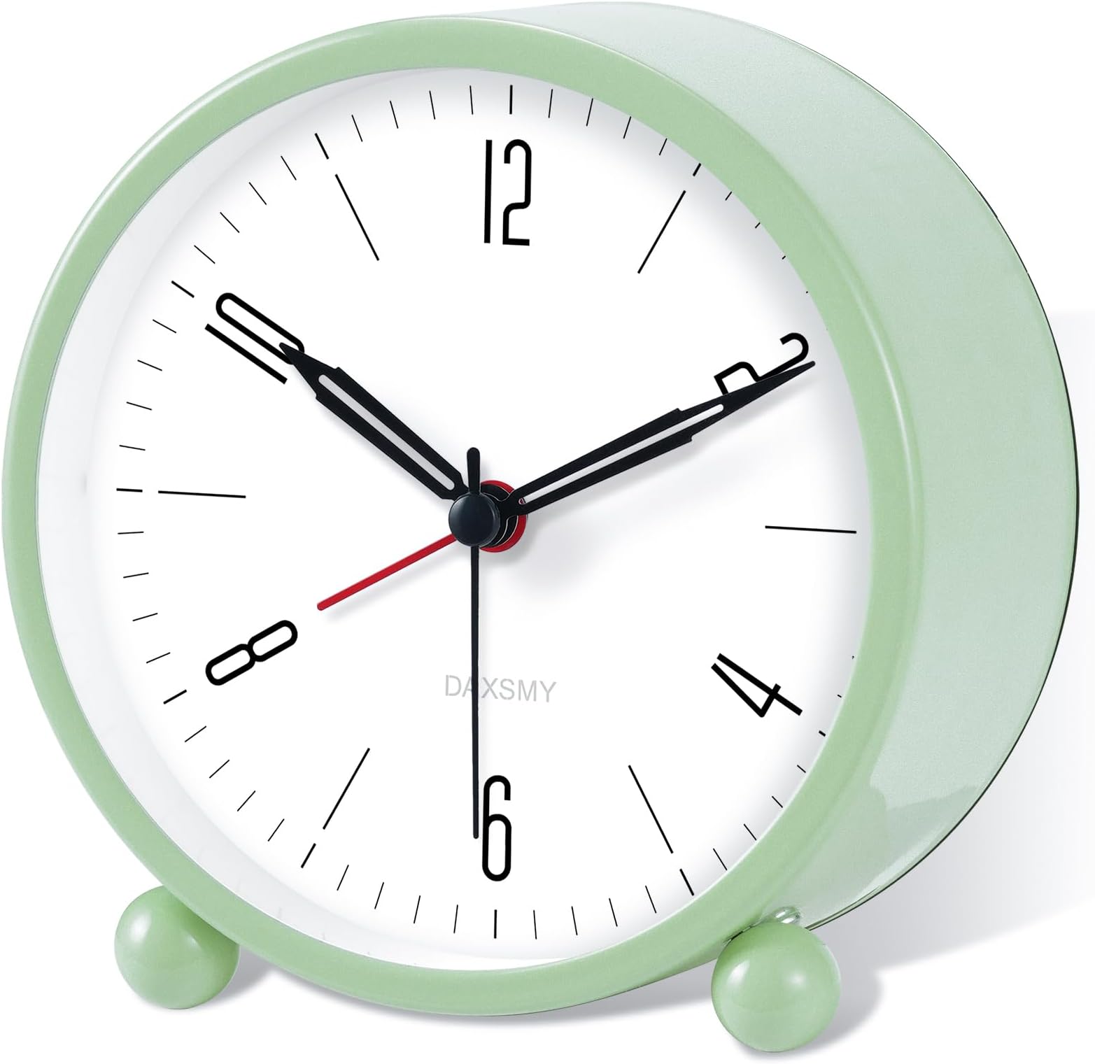 Amazon.com: BWESOO White Alarm Clock Small Transparent Square Quartz ...