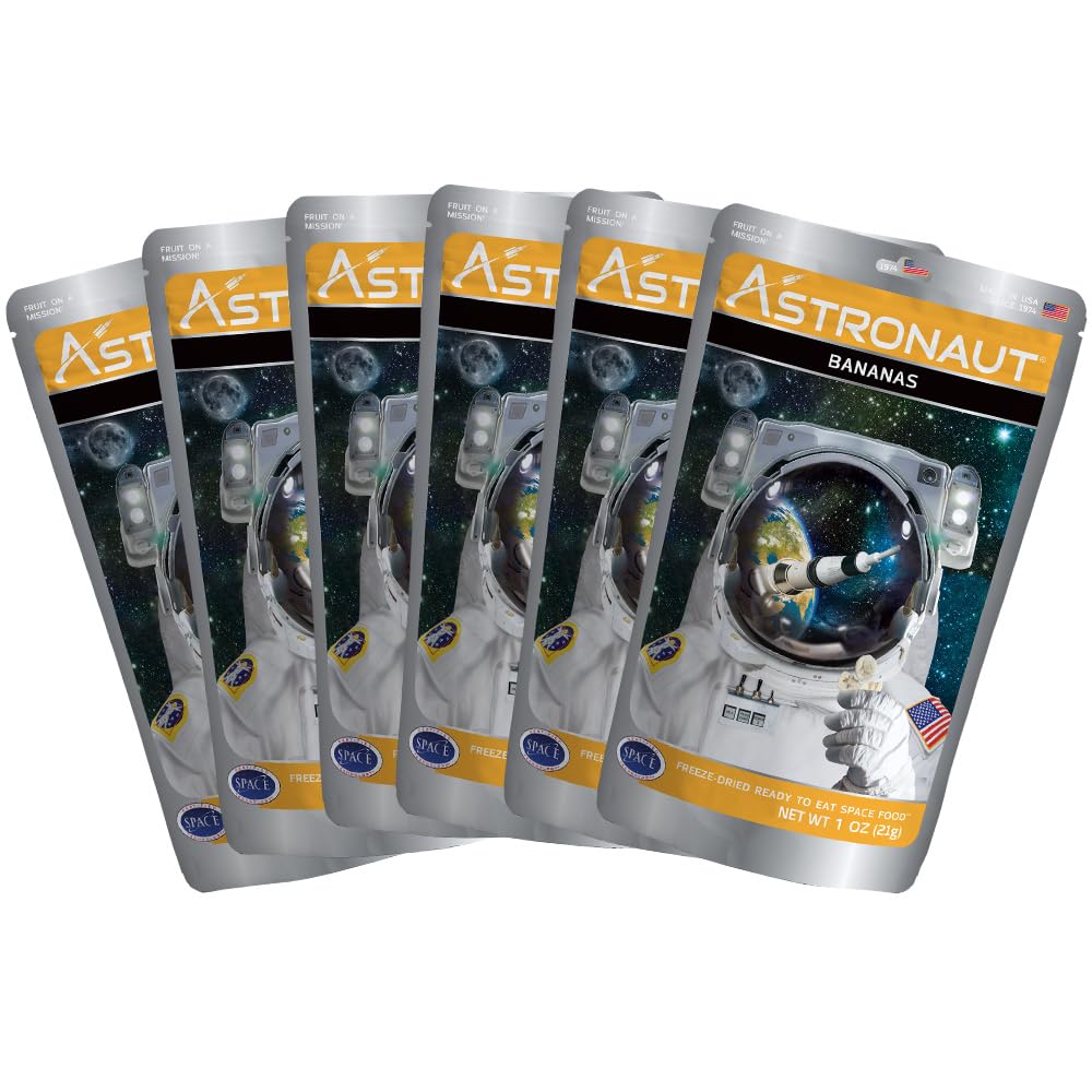 Amazon.com: Astronaut Foods Freeze-Dried Bananas, 6 pack : Sports ...