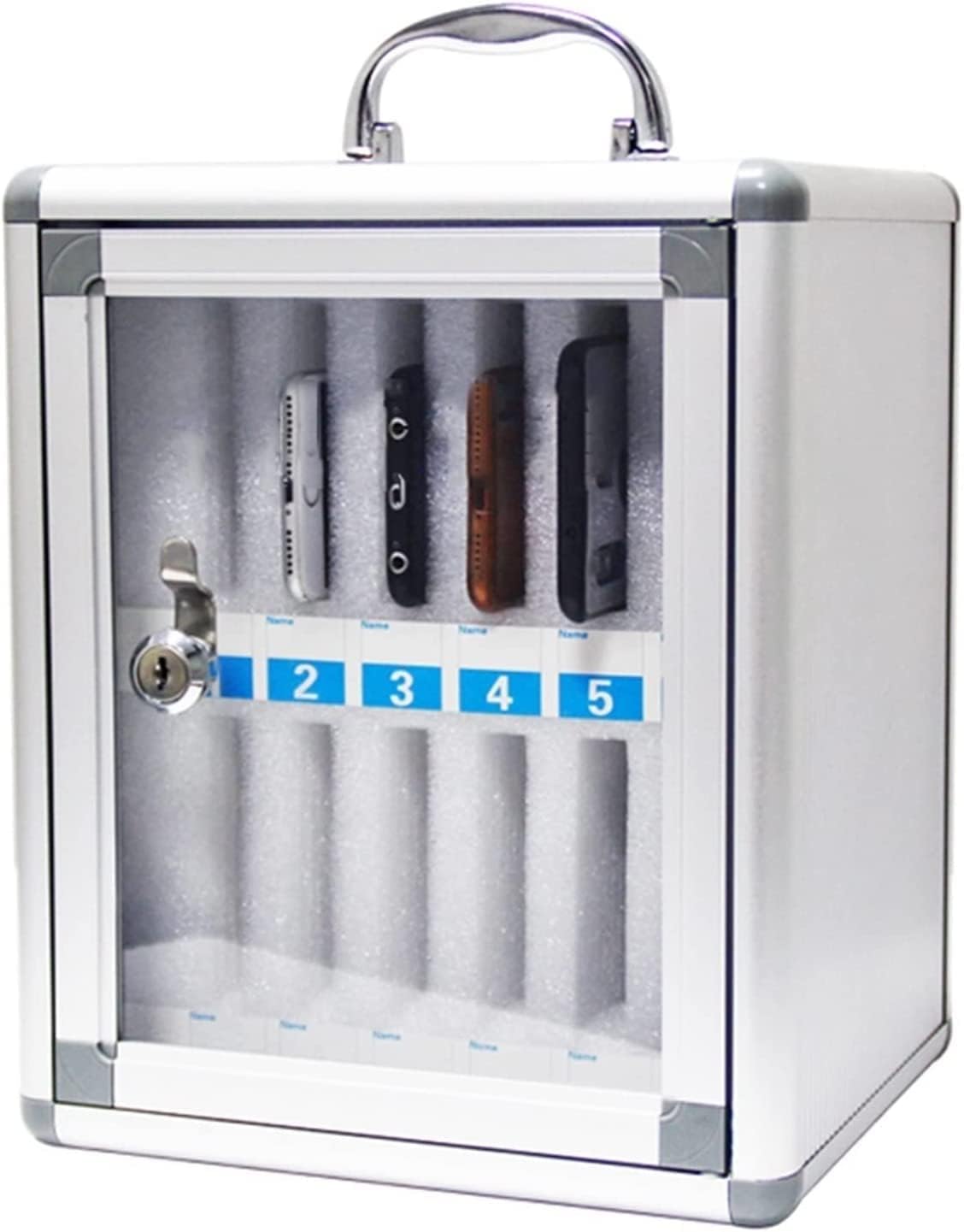 Transparent Mobile Phone Box 12/24/36/48/60 Bits Aluminum Alloy Clear ...