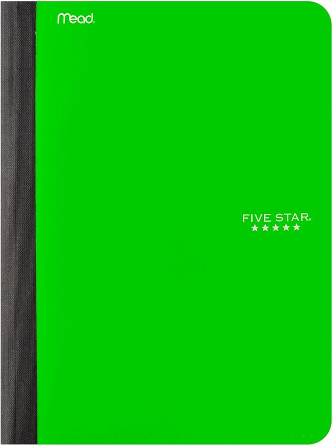 Amazon.com : Five Star Composition Book/Notebook with Pocket, College ...