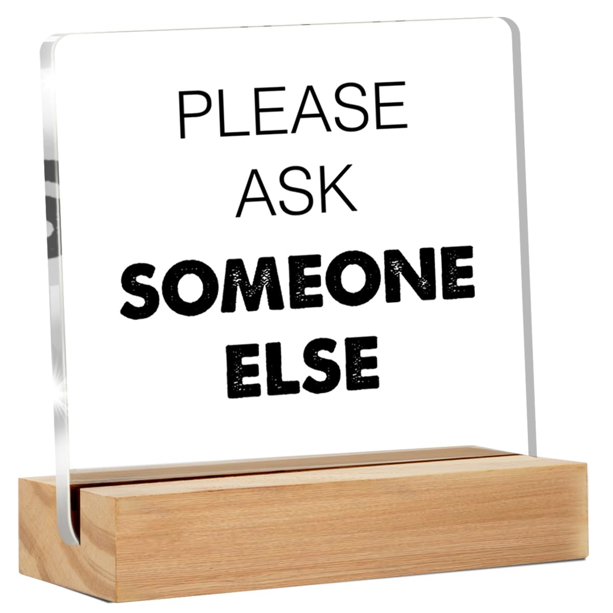 Amazon.com: Funny Office Desk Sign - Humor Office Decor - Desk Decor ...