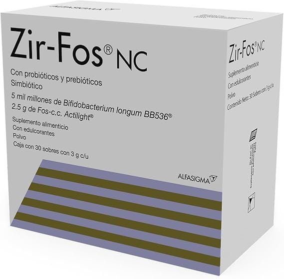 Zir- Fos NC Probióticos/Prebióticos 5 mil millones de UFC Suplemento ...
