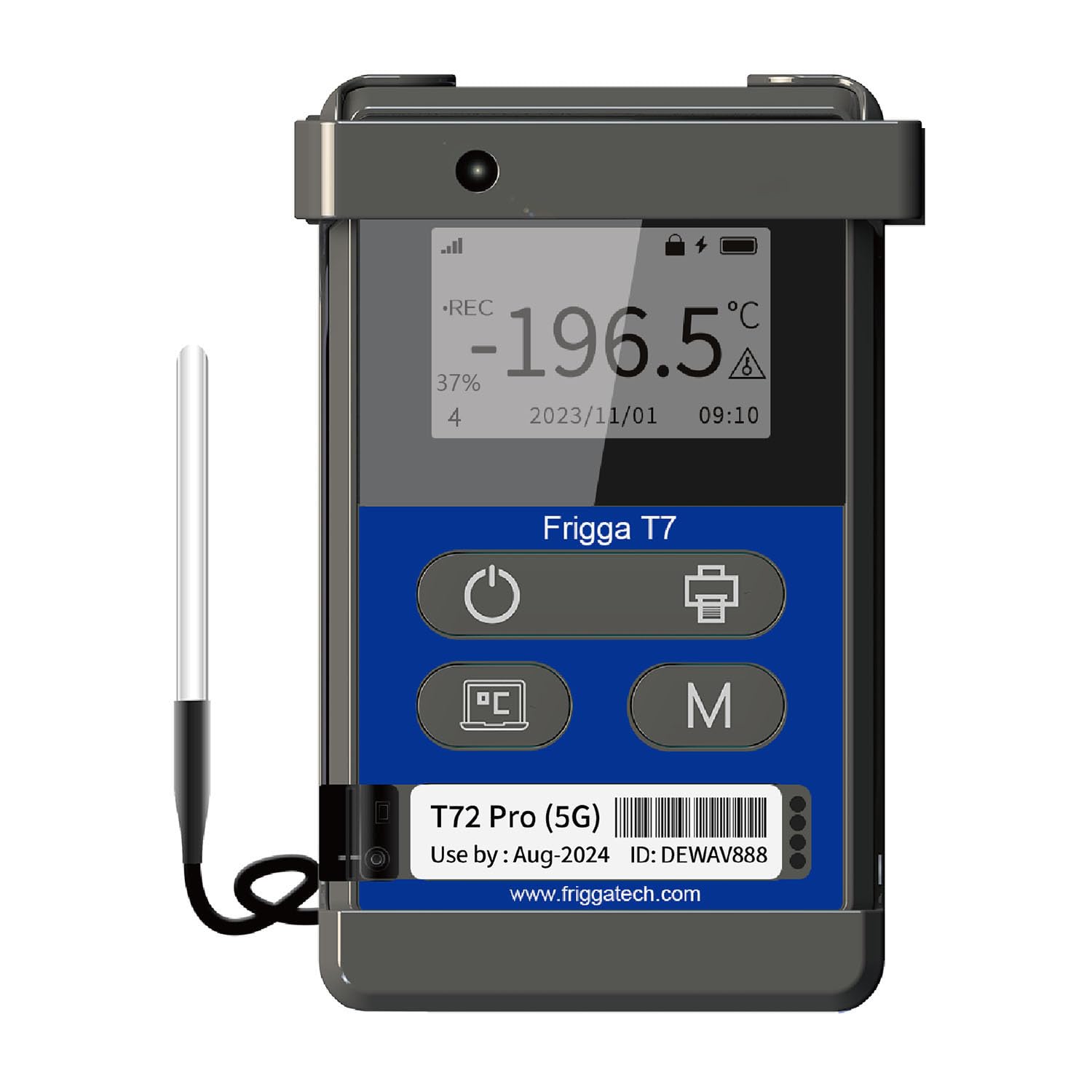 Snapklik.com : Frigga T72 Pro 4G/5G Temperature & Humidity Monitor