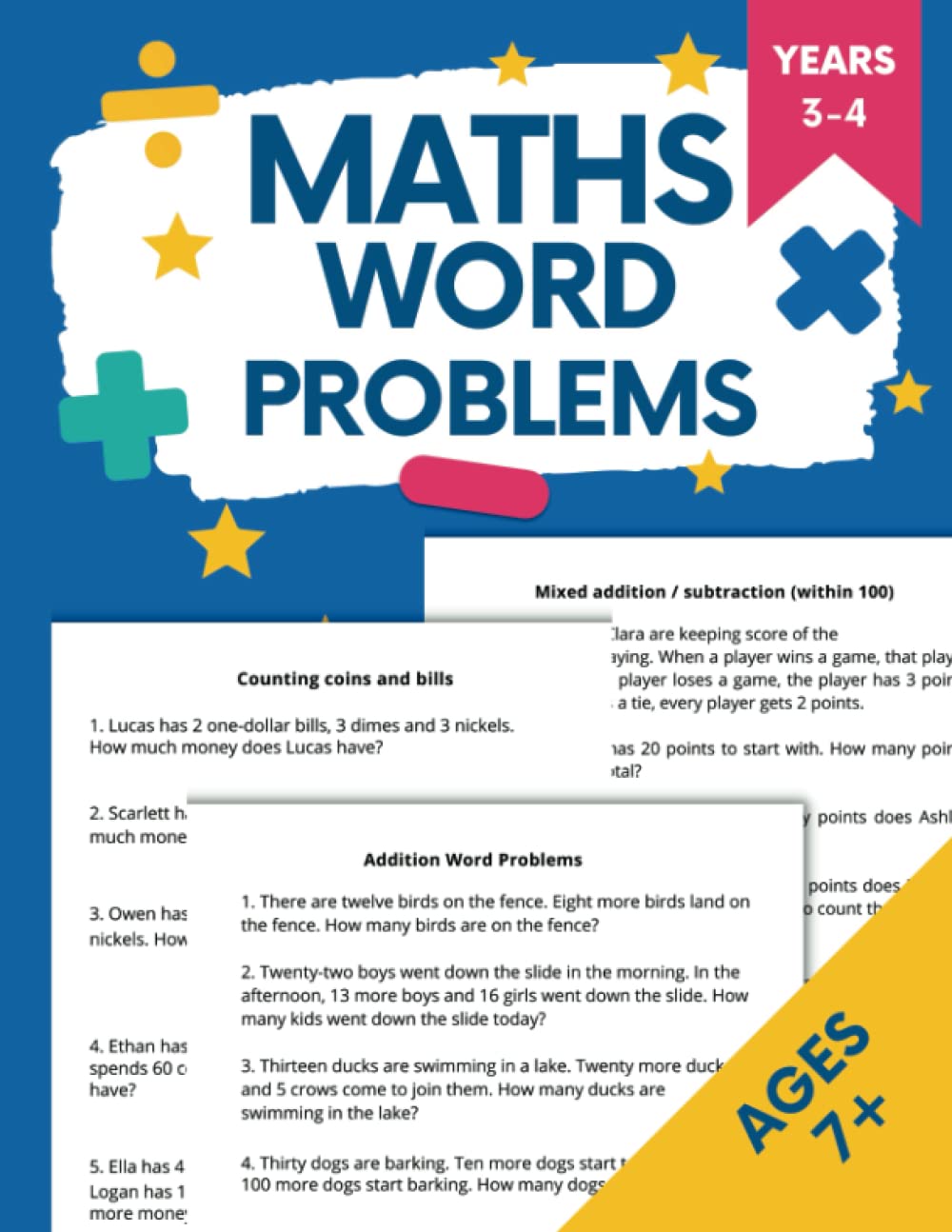 Maths Word Problems for Ages 7+: Year 3 and 4. Over 250 Addition ...