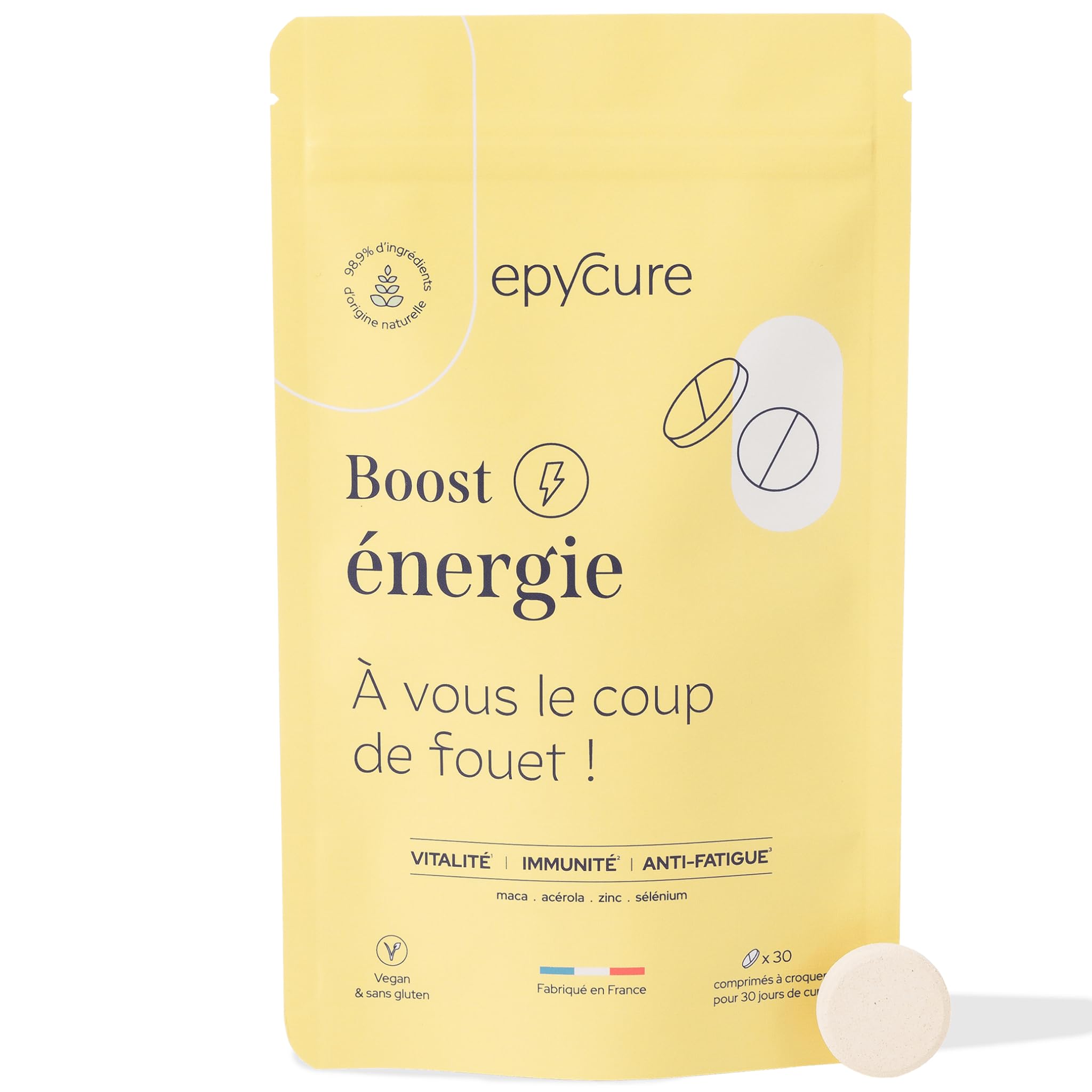 EPYCURE - Boost Énergie - Combat Fatigue & Baisse d'Énergie, Renforce ...