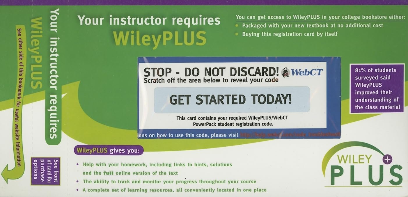 Buy Wiley Plus WebCT Powerpack Premium Stand–alone access for Anatomy ...