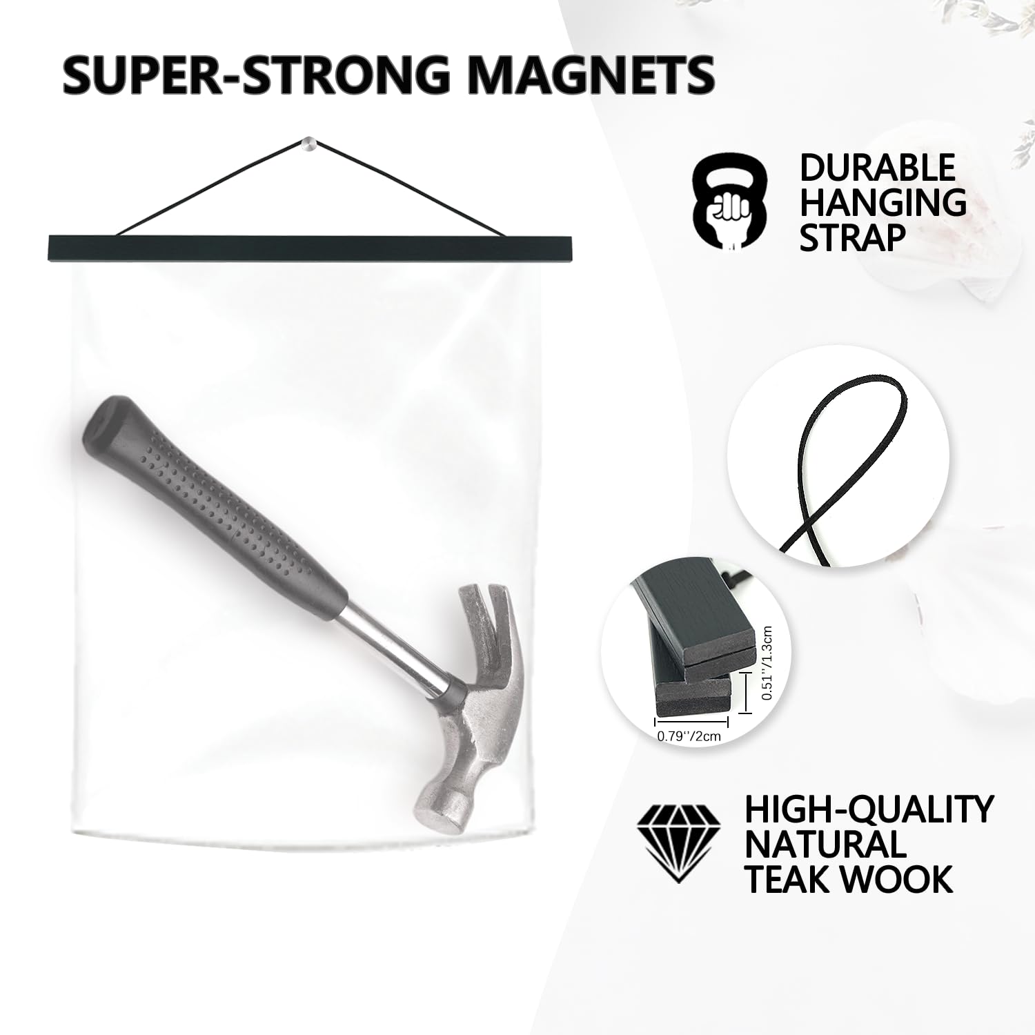 Snapklik.com : Artmag 4 Pack Magnetic Poster Hanger Frame, 14x17 14x20 ...