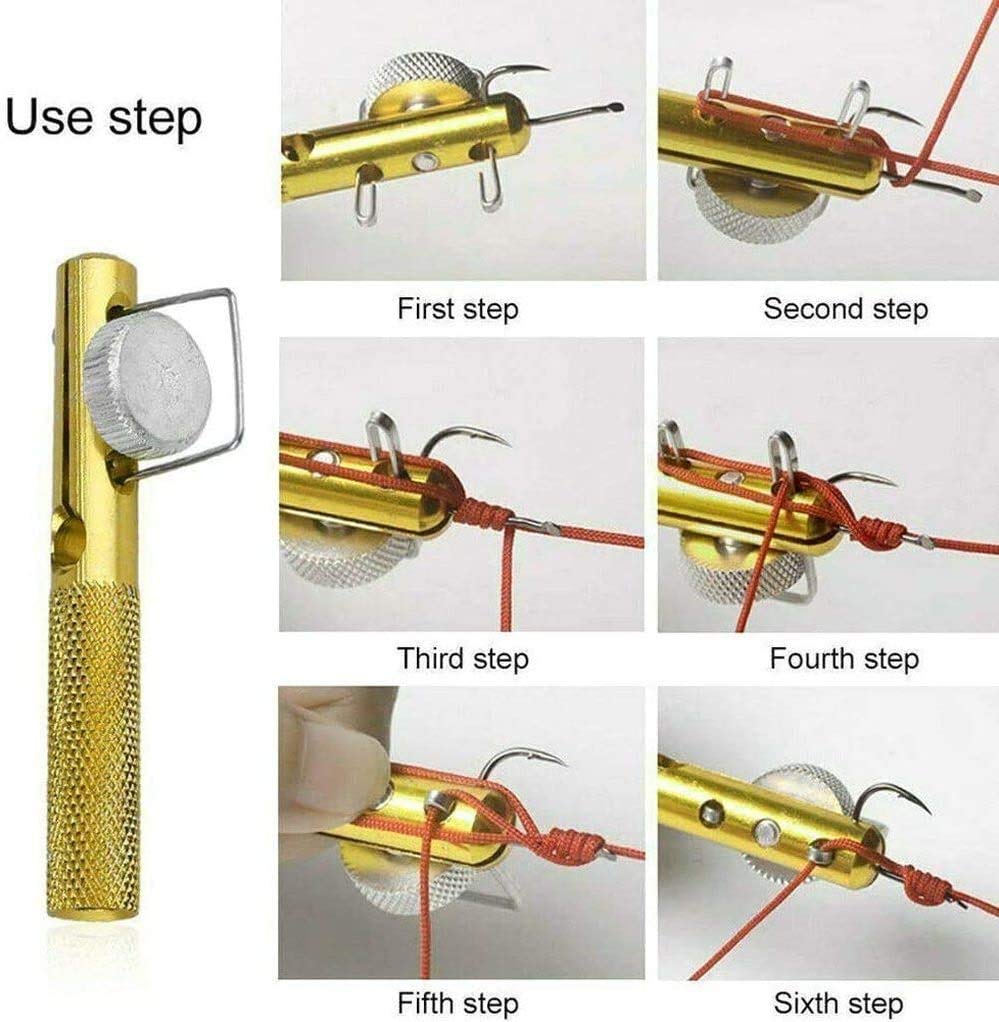 Fishing Knots Fishing Knot Tying Tool 8PCS Fish Hooks Line Cutter Togo ...