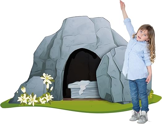 Amazon.com: Tatuo Empty Tomb Easter Scene Cardboard Stand up Tomb ...