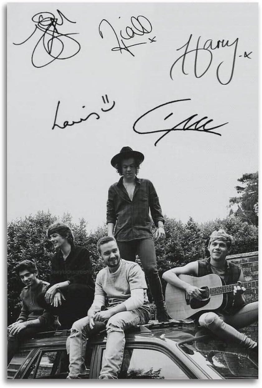 Amazon.com: YOSHAN One Direction Poster Vintage Music Poster Art Decor ...