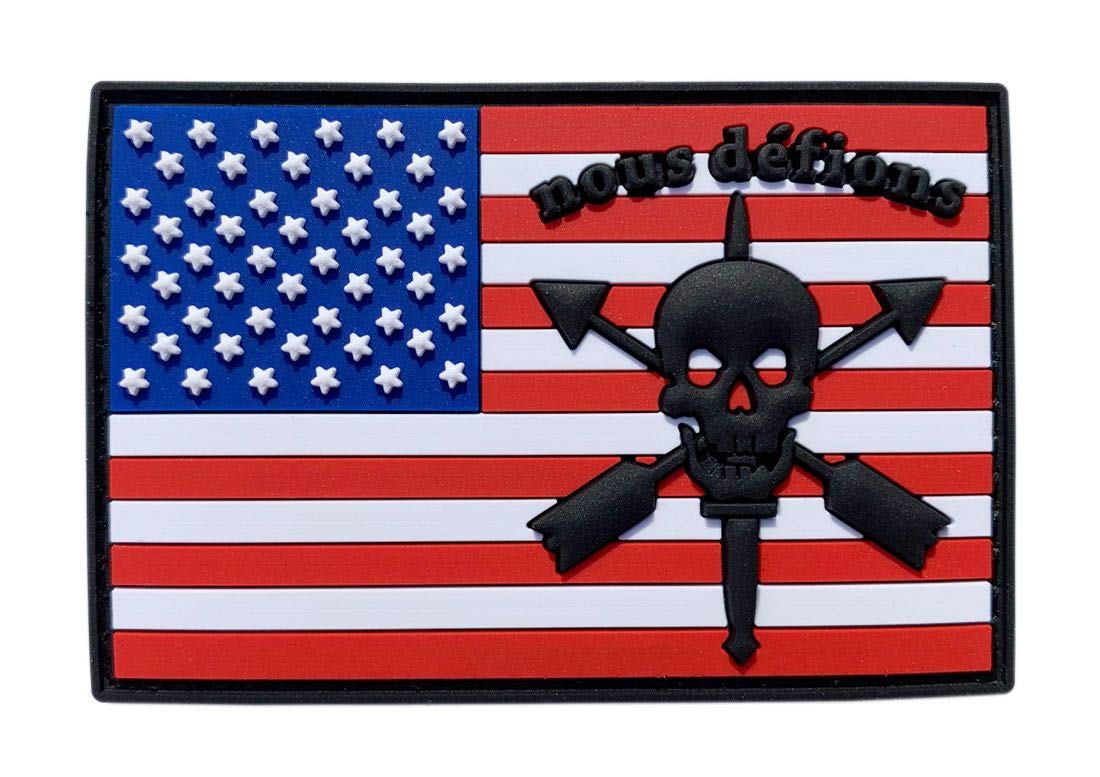 Amazon.com: USA Flag Special Operations Nous Defions Tactical Patch ...