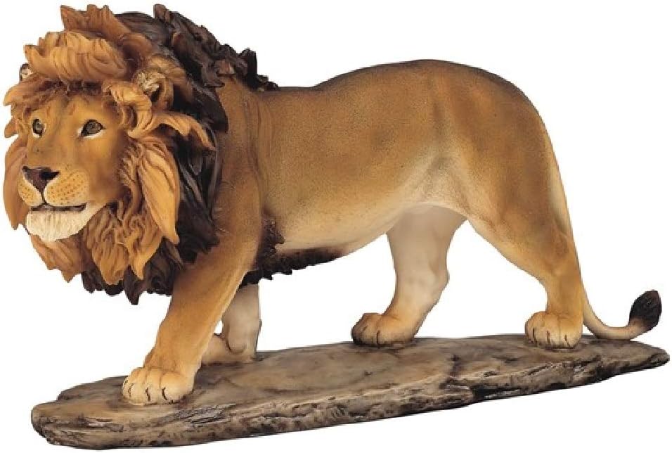 Amazon.com: 10 Inch Lion Statue Figurine Sculpture Resin Collectible ...