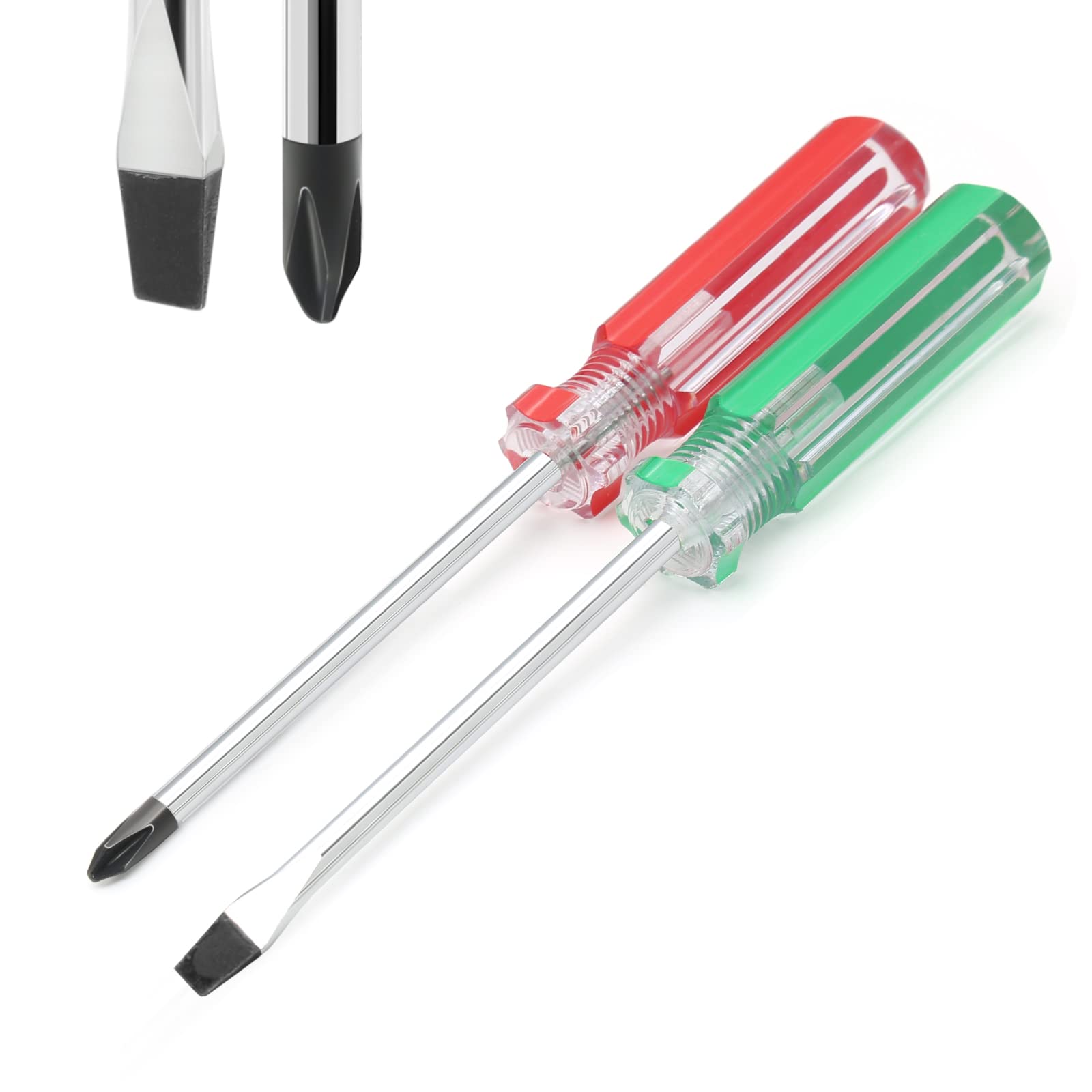 Amazon.com: Piutouyar Magnetic Screwdriver Set 2 PCS, 4 Inch Steel ...