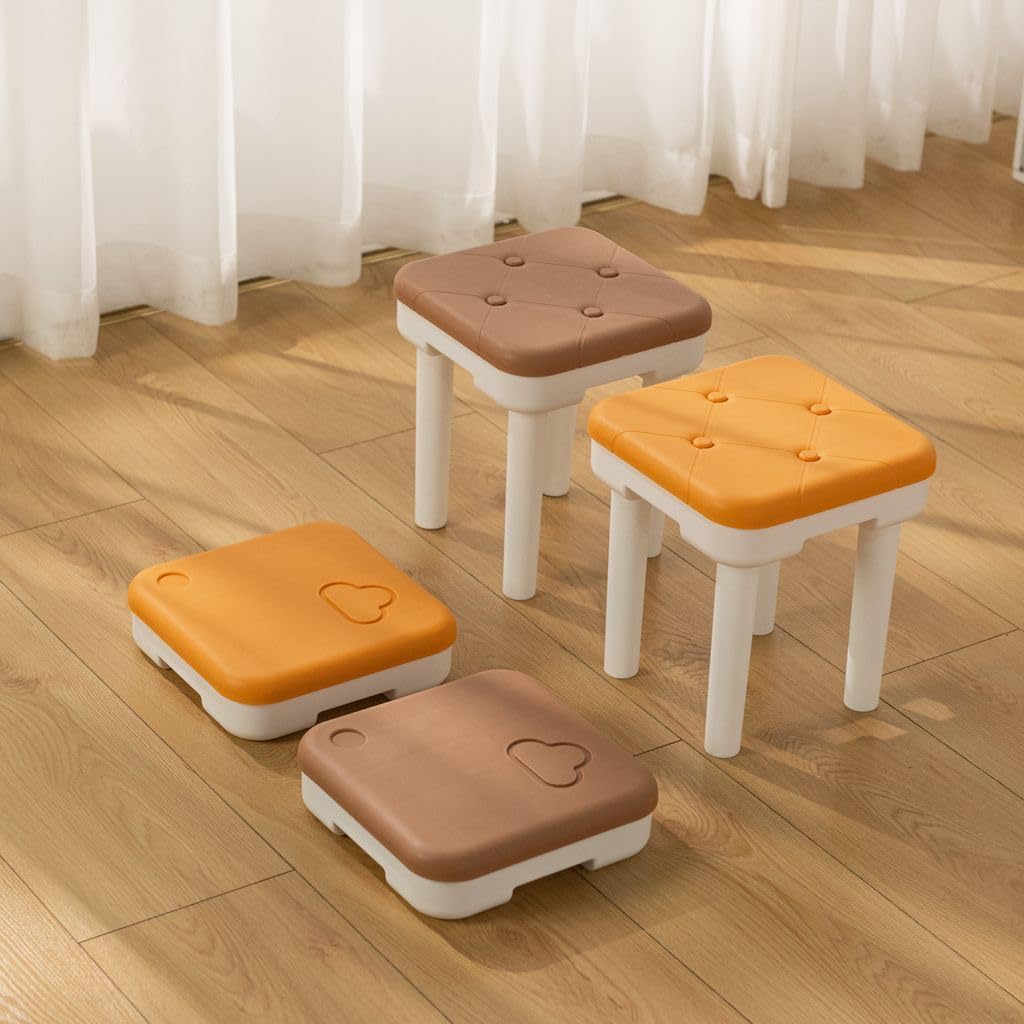 Amazon.com: 10.4 Inches Height Step Stool Sturdy Small Milking Stool ...