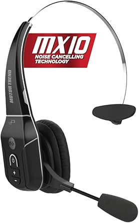 Premier Accessory Group Motor Trend Bluetooth Headset with MX-10 Noise ...