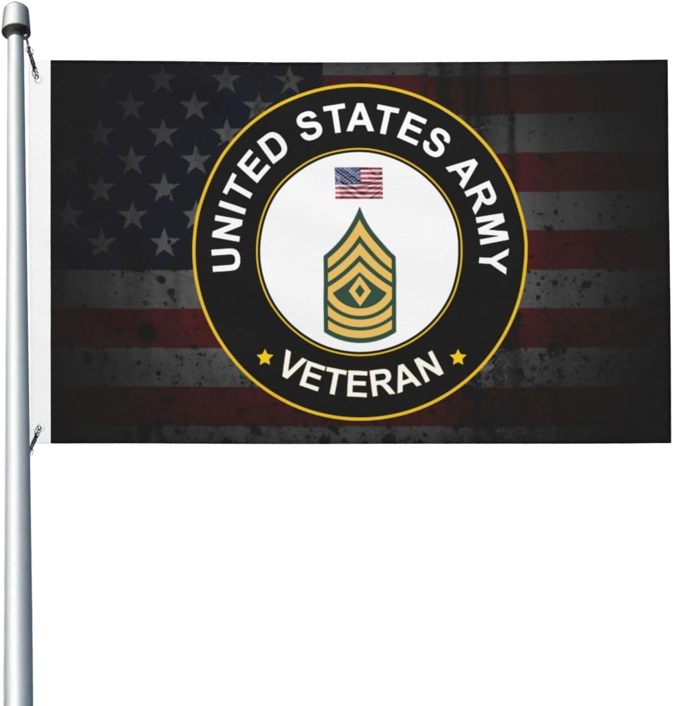 Amazon.com: US Army First Sergeant Veteran 3x5 Ft Flag - Durable ...