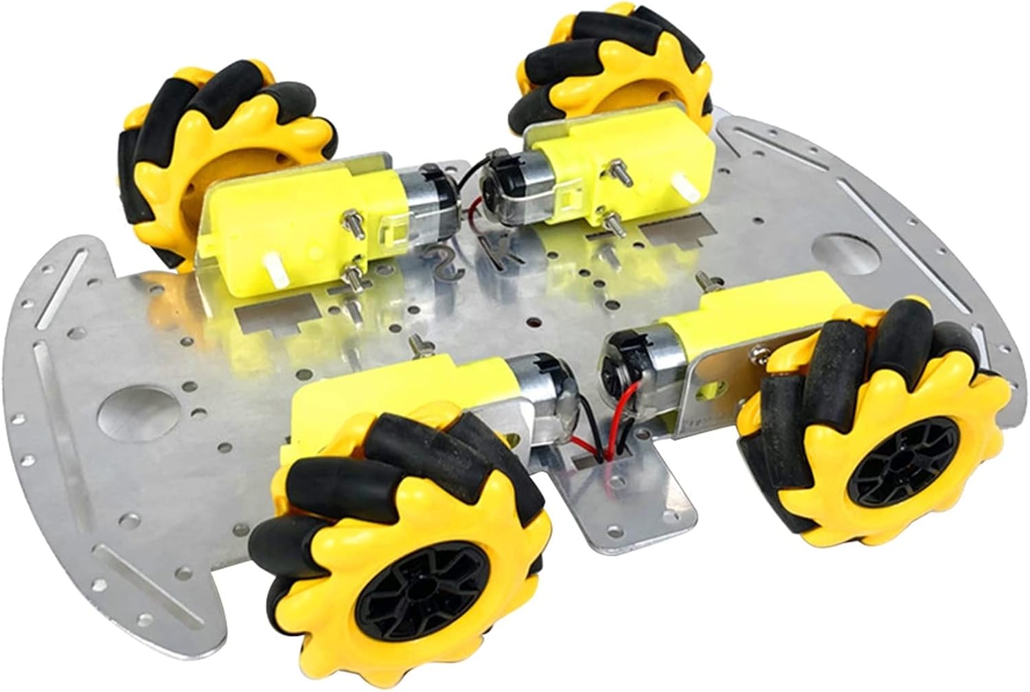Amazon.co.jp: UMININO Mecanum Wheel Robot Kit.4WD全方位ホイールスマートロボットカーシャーシ ...