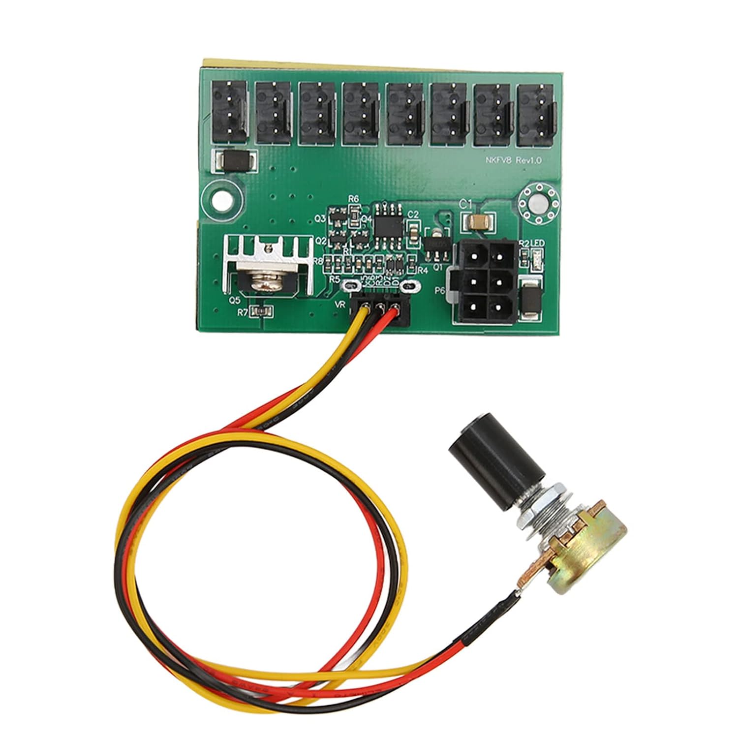 Jaerb PC Fan Hub, Cooling Fan Hub 6Pin Power Supply 8 Way Splitter 12V ...