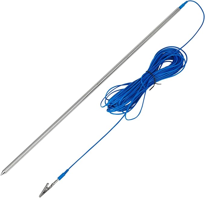 Solid Portable Grounding Rod,304 Stainless Steel Plug Ground Rod Kit ...