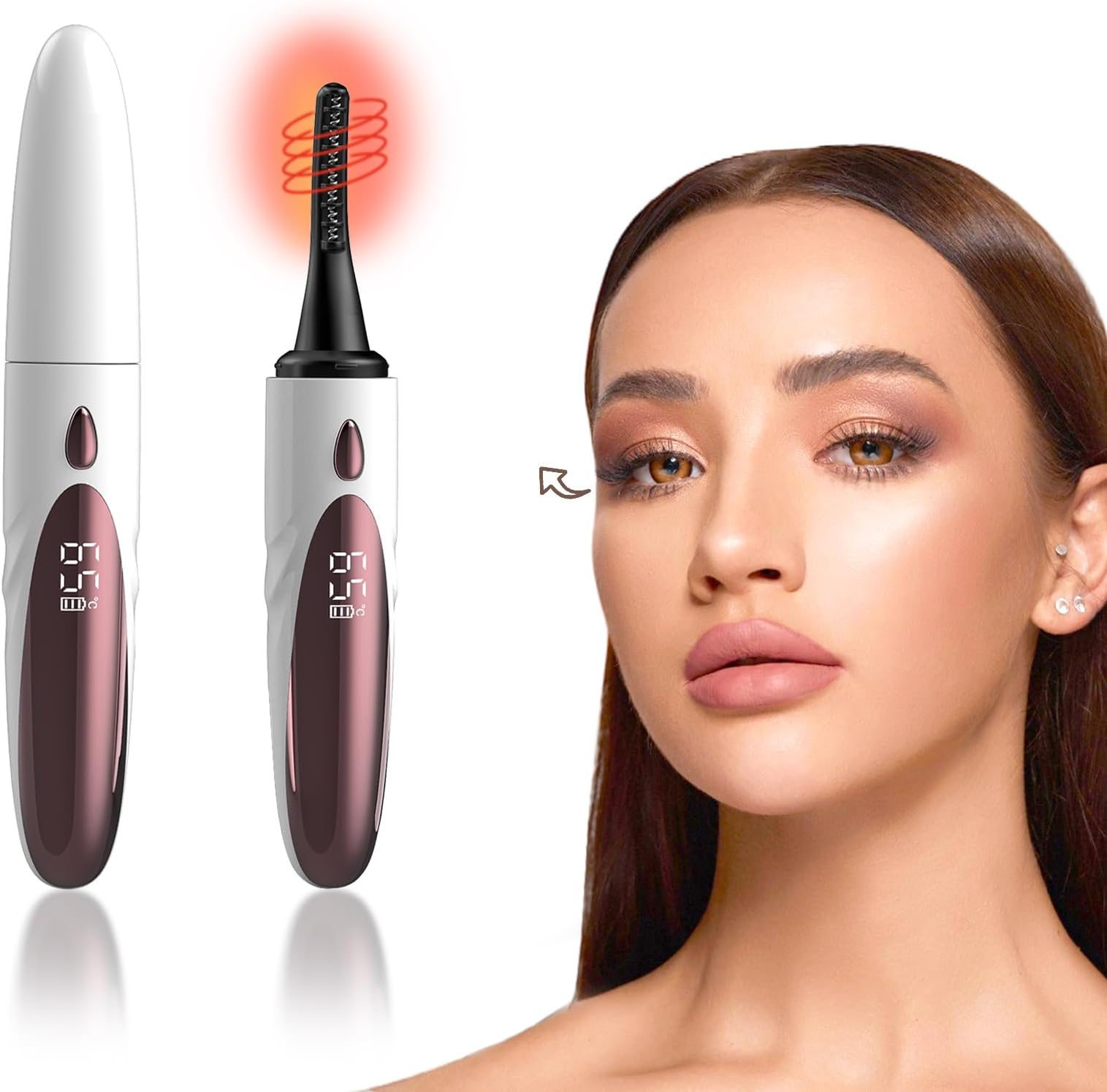 Amazon.com : Gacavks Heated Eyelash Curlers - Electric Eyelash Curler ...