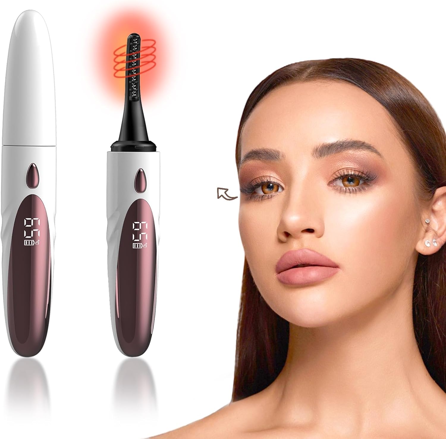 Amazon.com : Gacavks Heated Eyelash Curlers - Electric Eyelash Curler for Makeup Tools USB ...