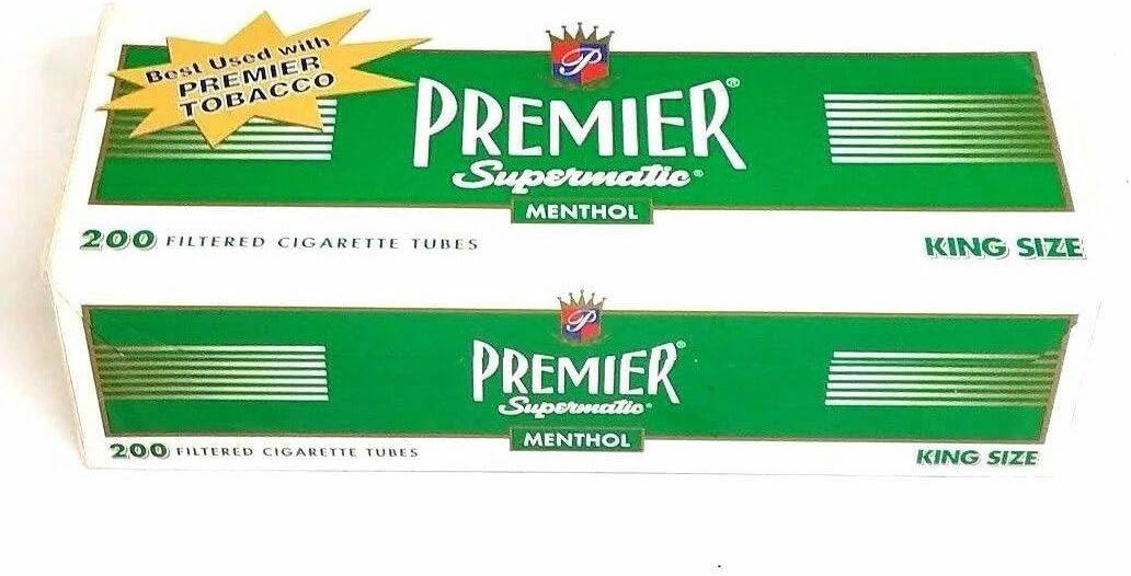 Amazon.com: Premier Menthol King Size Cigarette Tubes (box) 200 Filter ...