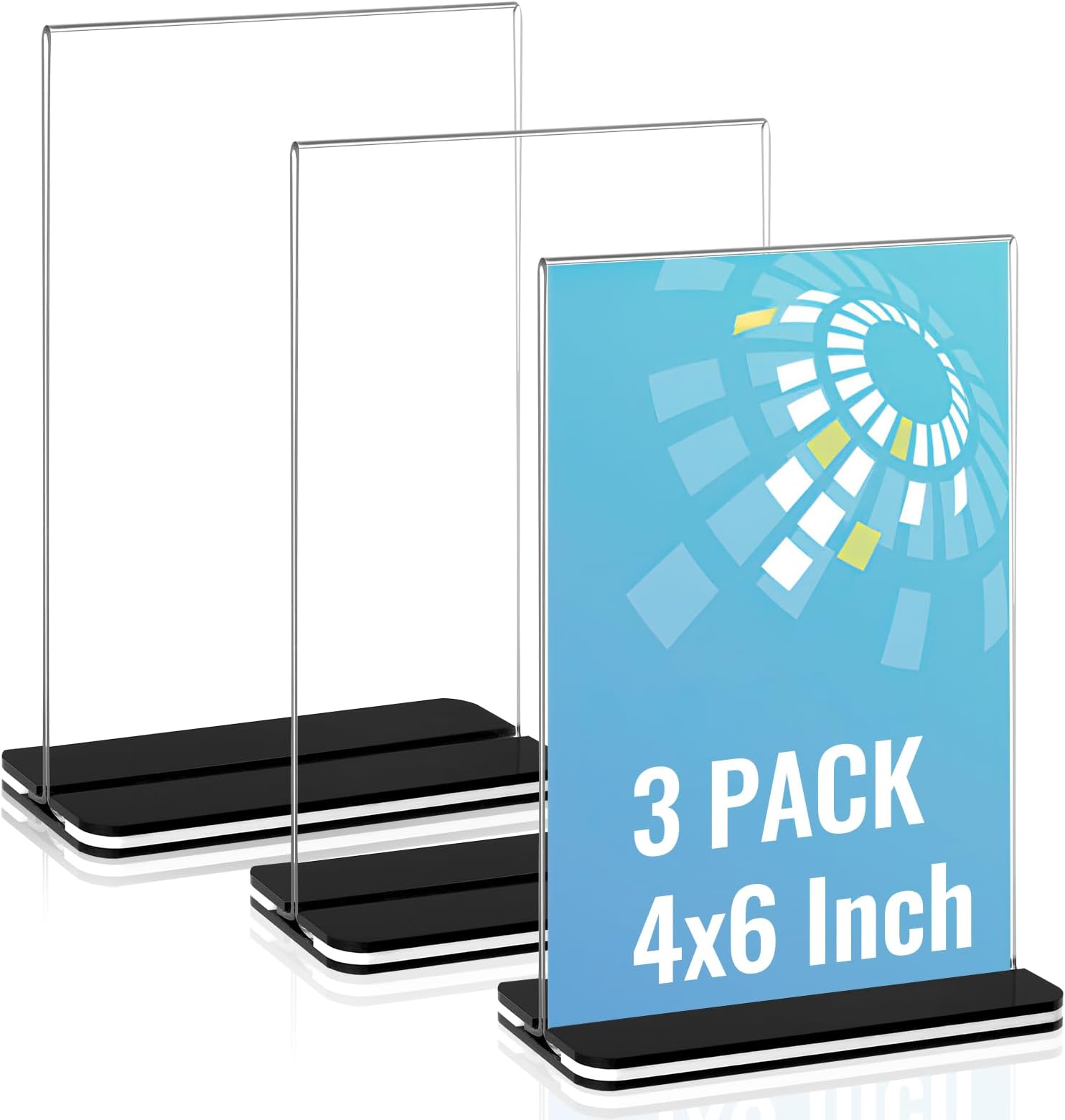 Amazon.com: Acrylic Sign Holder，4x6 Inch Clear Display Stand，Double ...