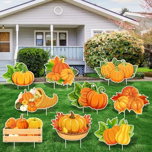 Amazon.com : BRIGHTDECK Thanksgiving Day Outdoor Fall Yard Signs ...