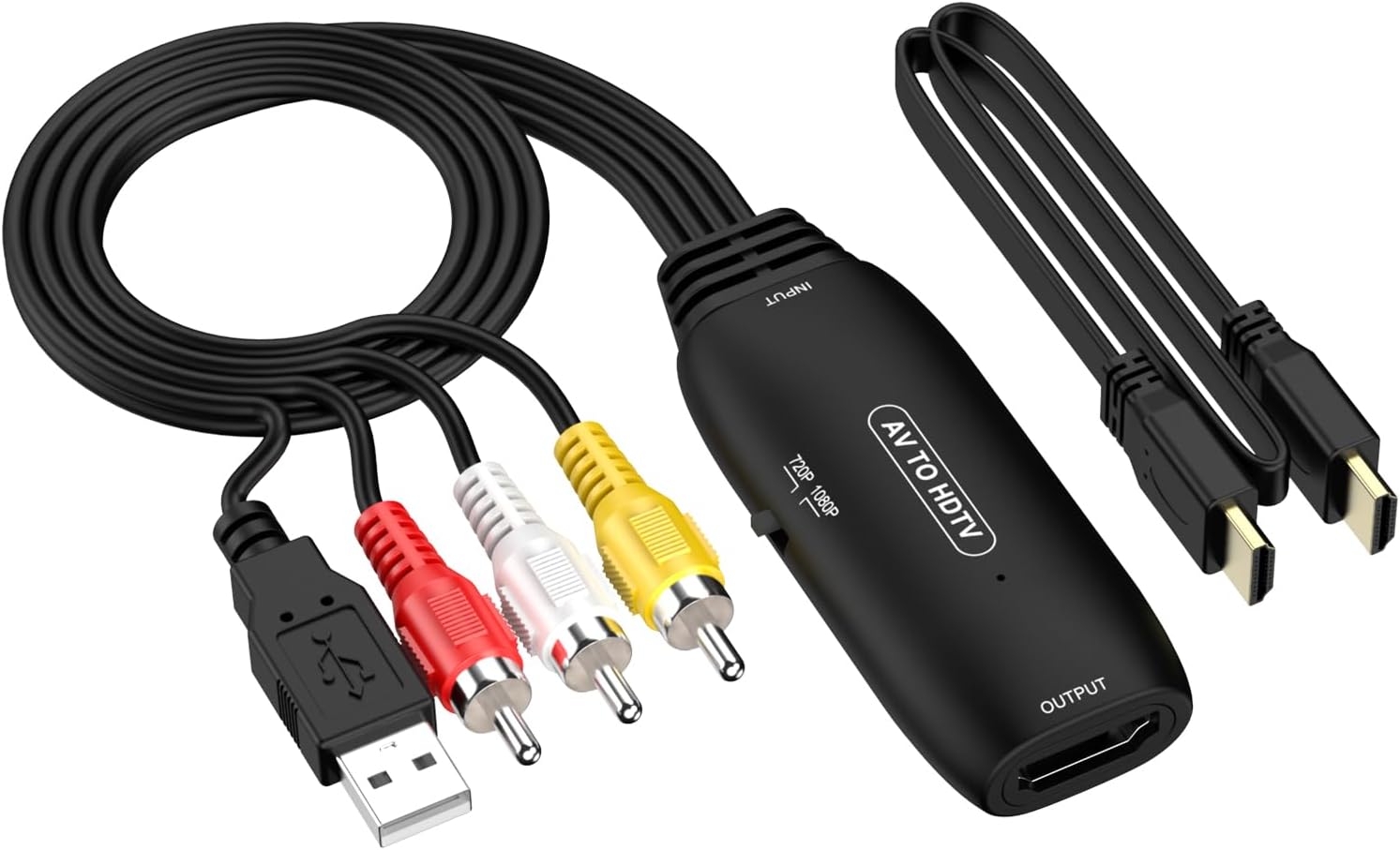 Amazon.com: Fifod HDMI to AV Converter, HDMI to RCA, 1080P Mini RCA ...