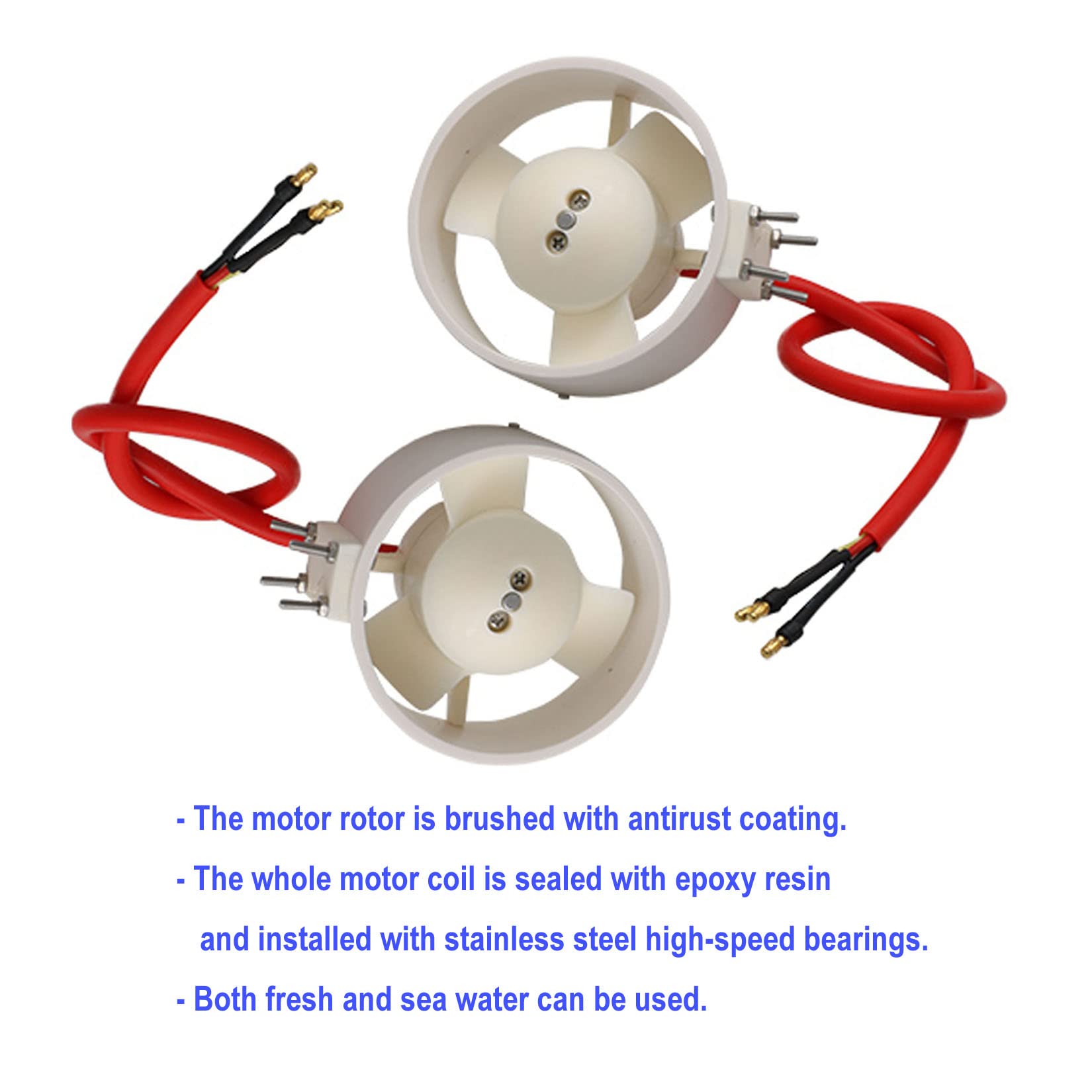 Yuenhoang 12V Underwater Thruster Brushless Motor RC Electric Motors ...