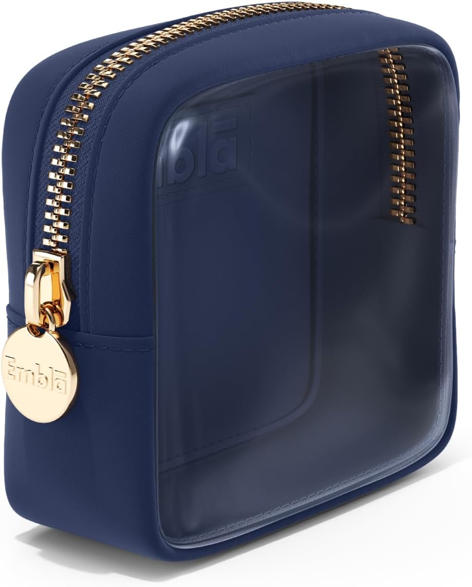 Amazon.com: Embla Clear Cosmetic Bag Makeup Bag, Clear Zipper Pouch ...