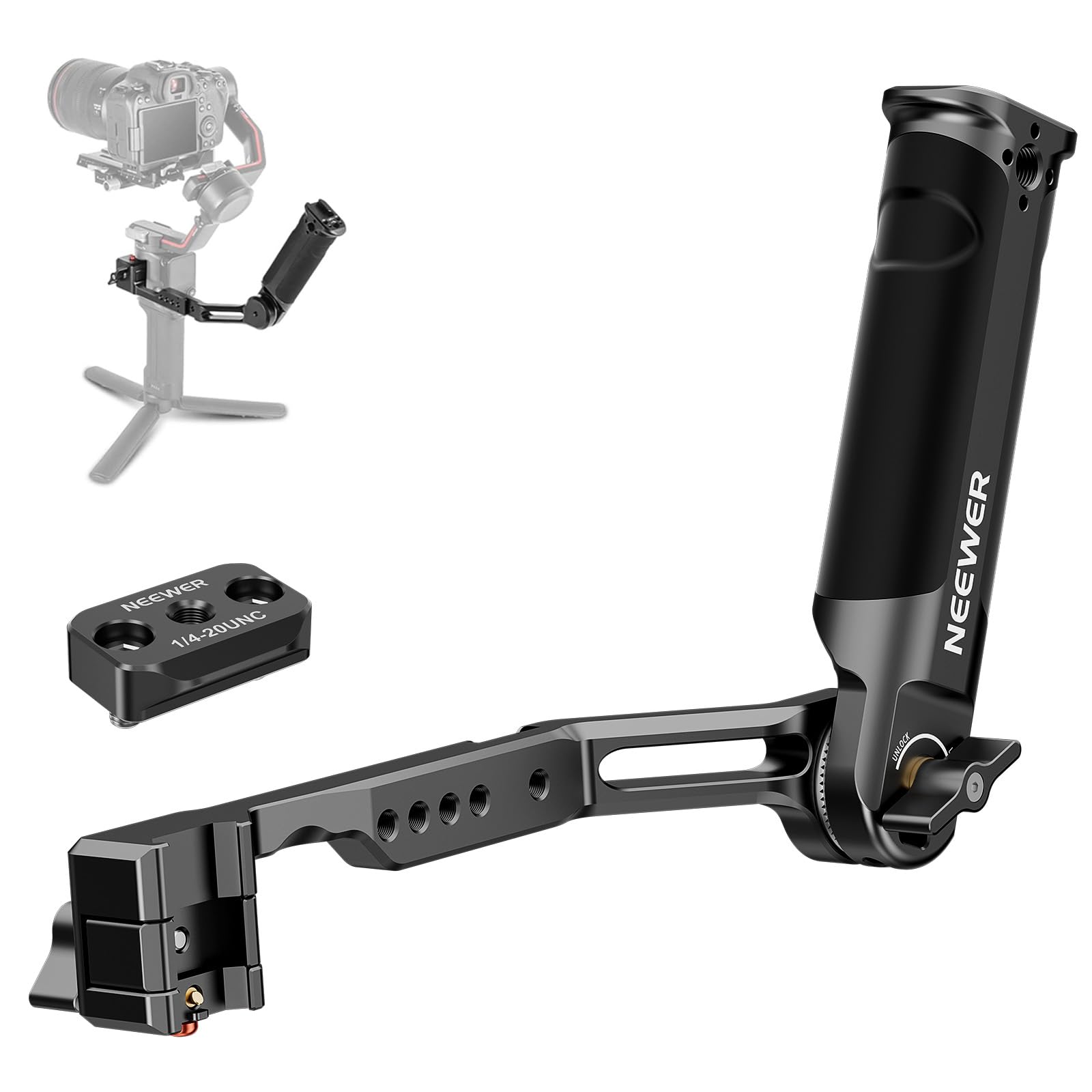 NEEWER RS4 RS3 Gimbal Sling Handle Grip Ajustable con NATO Rail ...