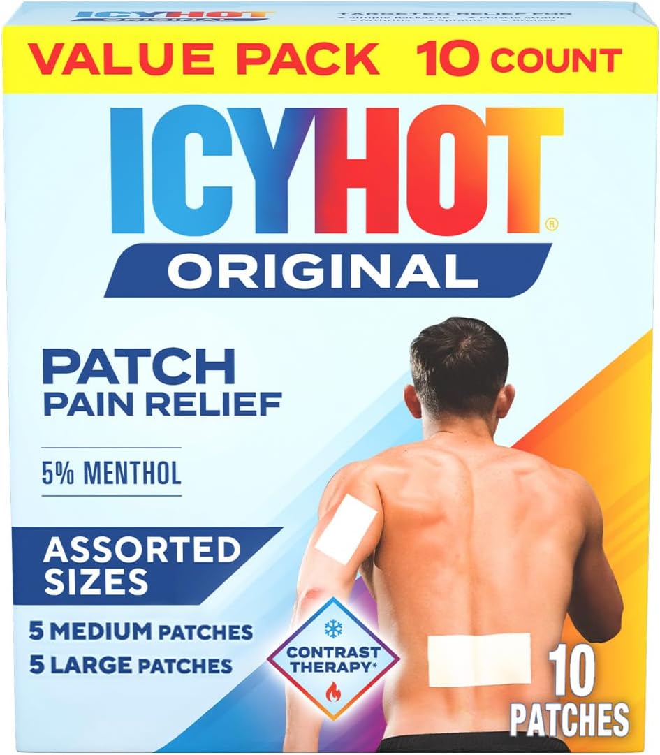 Amazon.com: Icy Hot Original Pain Relief Patch Variety Pack with 5% Cooling Menthol for Fast ...