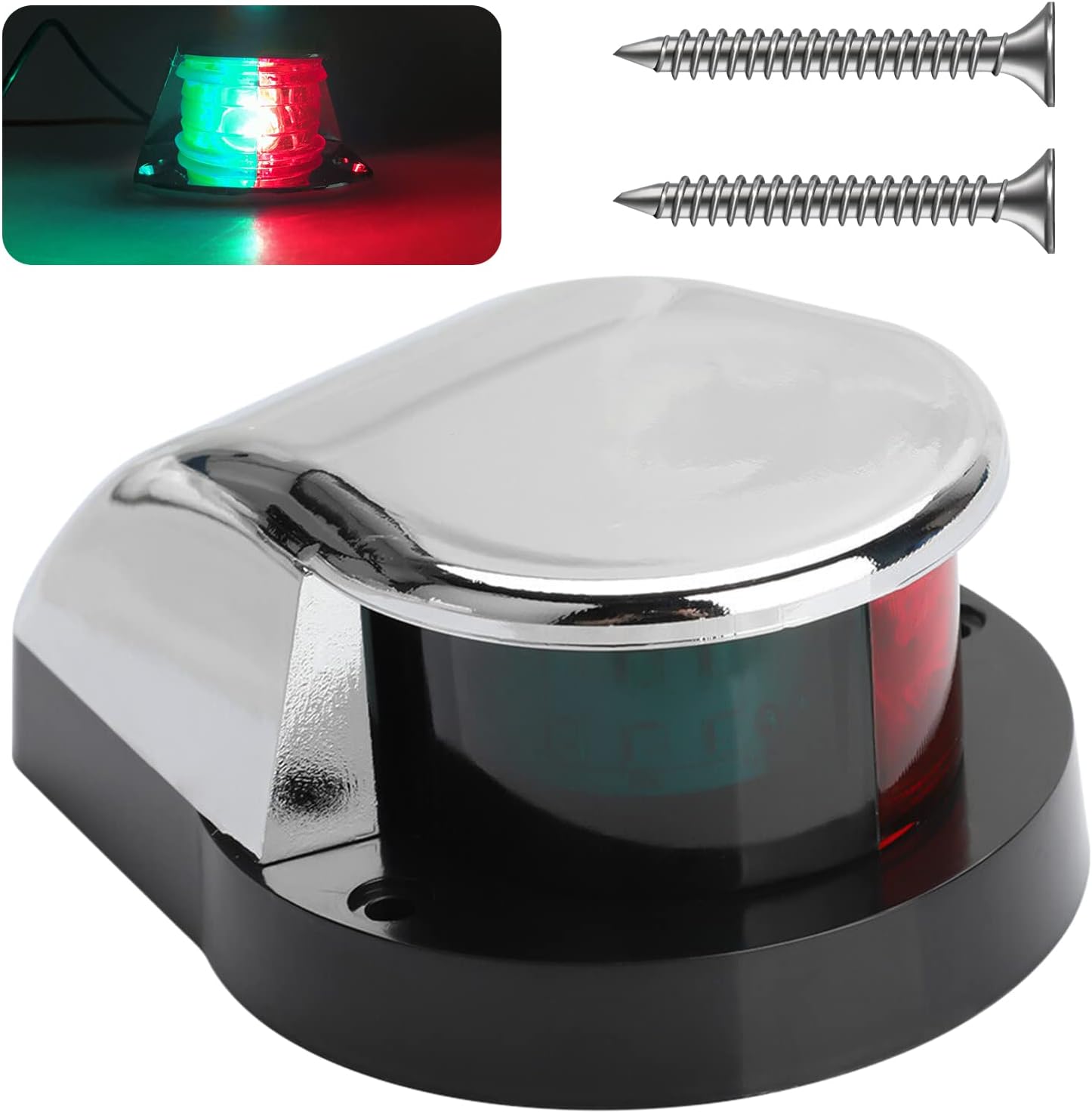 Boat Navigation Light LED Navigation: Red and Green Sidelights ...