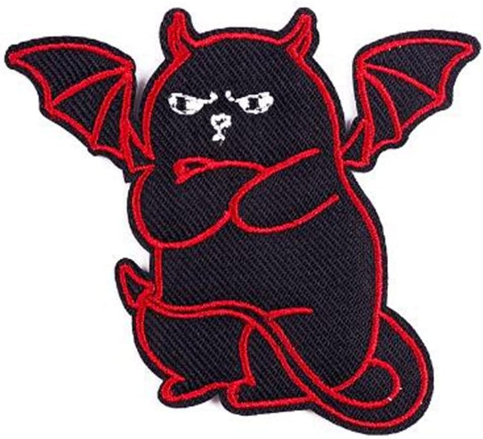 Amazon.com: Angry Devil Embroidered Patch Halloween Patch Iron On ...